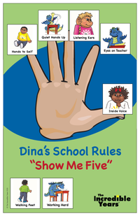 Poster – School Rules “Show Me Five” - The Incredible Years